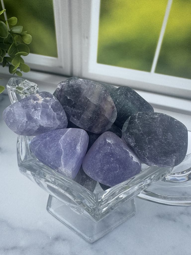 Rainbow Fluorite Tumbles – The Bohemian